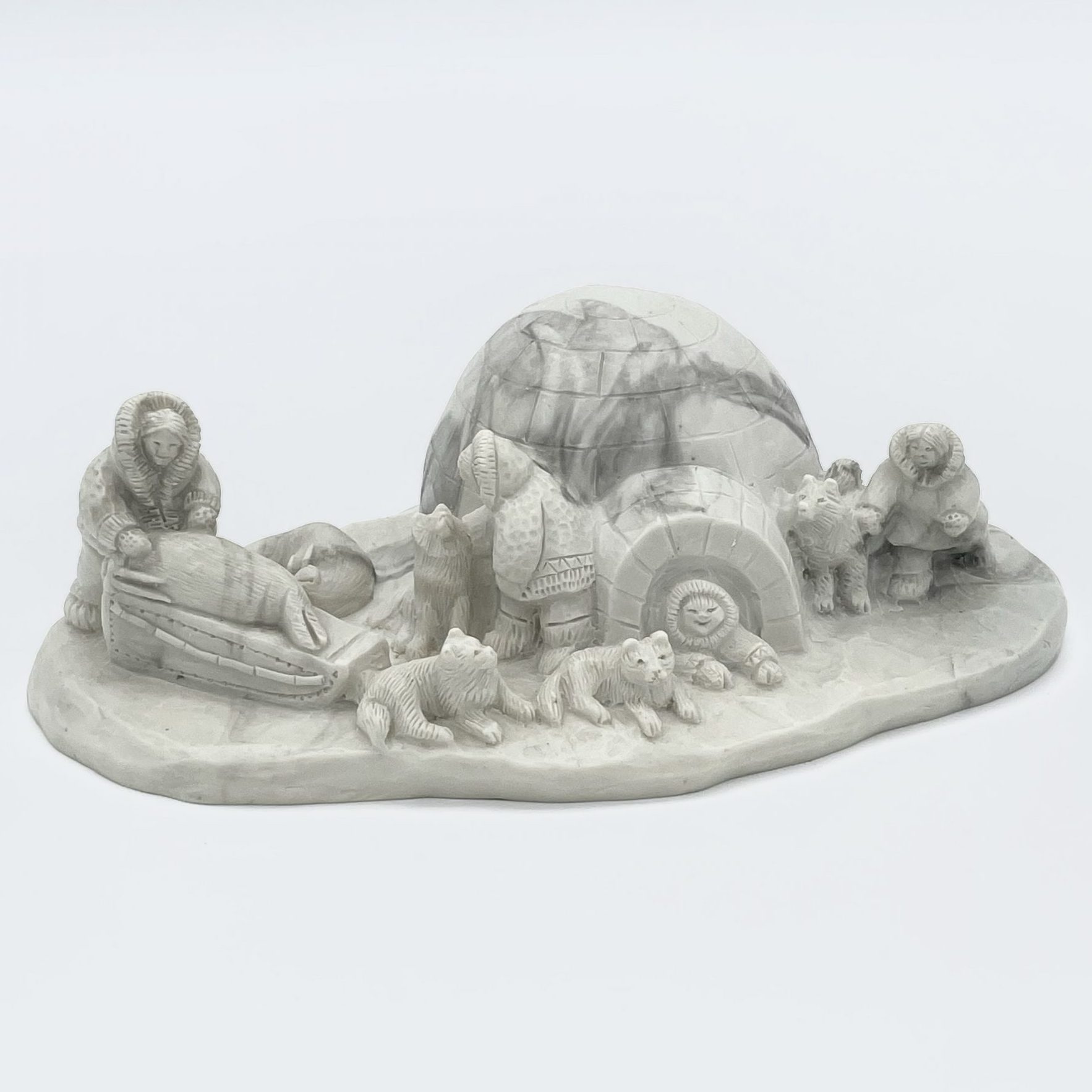 Eskimo Igloo Inuit sculpture by AARKTIK, Hand Carved in Canada - "The ...